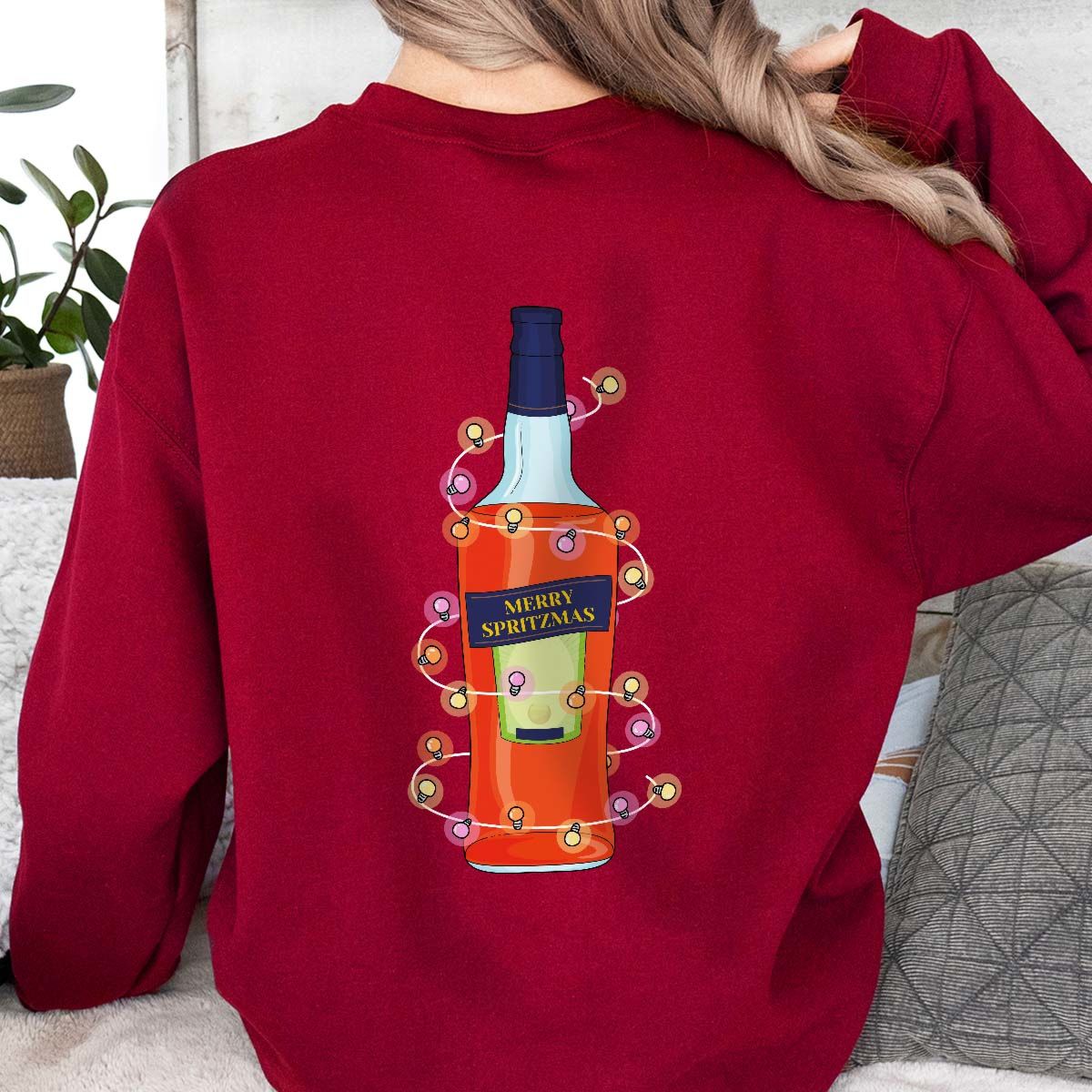 Pull de Noël personnalisé bouteille Aperol Spritz | CadeauxFolies